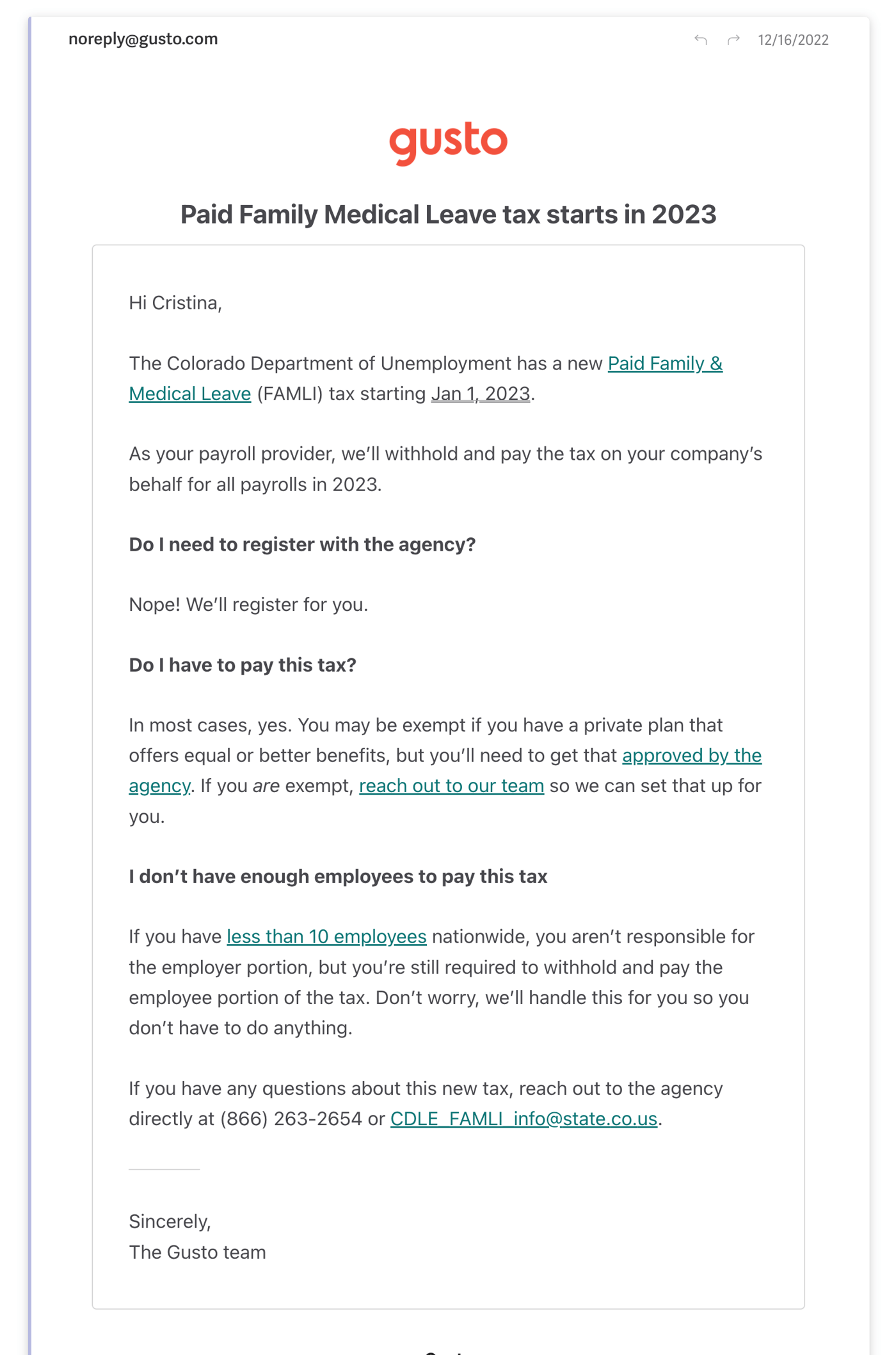 Colorado FAMLI 2023: Family Medical Leave Guide